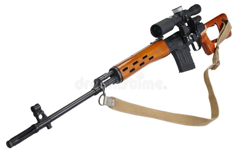 SVD sniper rifle stock photo. Image of forces, optical - 122443436