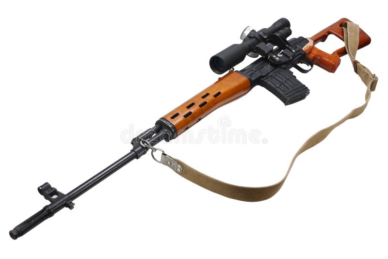 SVD sniper rifle stock image. Image of sharpshooter - 122443437