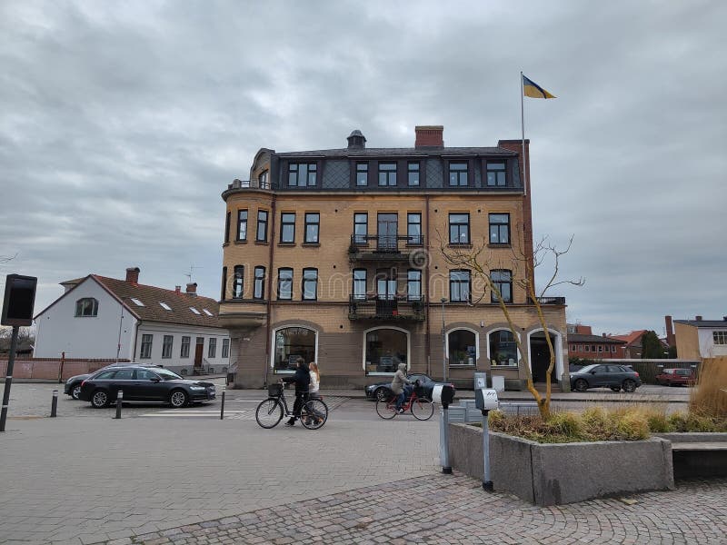 Ukrainian Flag Displayed in Swedish City for Solidarity Editorial ...