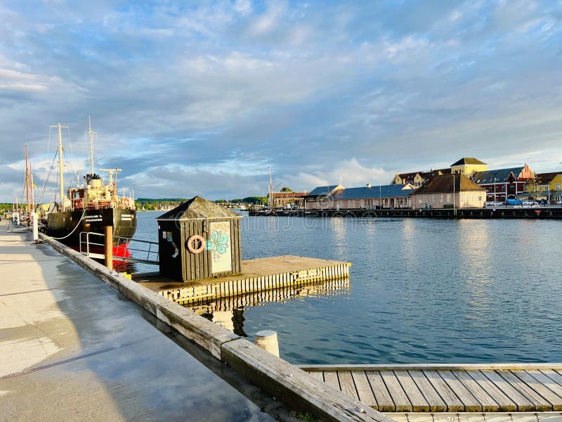 Svendborg harbour, Denmark stock photo. Image of ships - 320373422