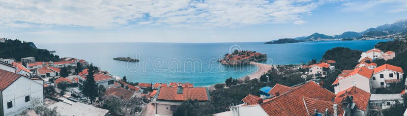 Sveti Stefan, Saint Stephan Island, Montenegro Stock Image - Image of ...