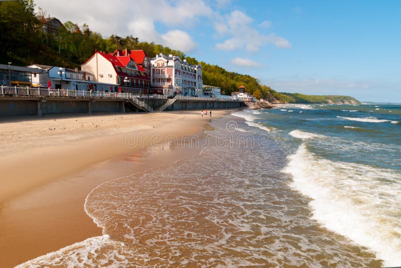 Svetlogorsk Coast. Kaliningrad Region Stock Photo - Image of coast ...