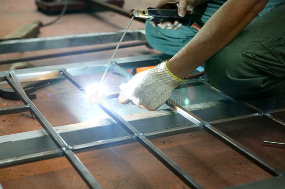 Svetsning fotografering för bildbyråer. Bild av svetsare - 2077801