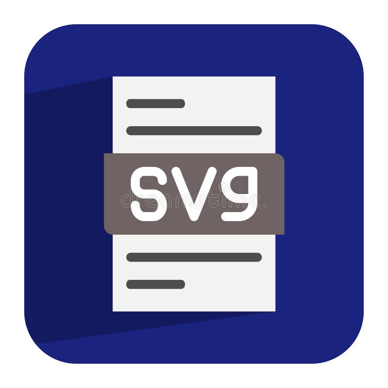 Svg Document Flat Icon. Resizable File Type Icon without Losing Quality ...