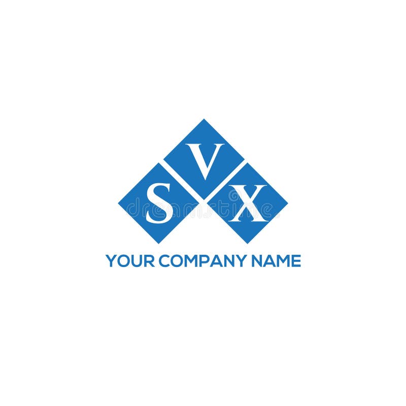SVX Letter Logo Design on White Background. SVX Creative Initials ...
