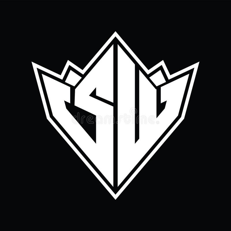 SW Logo Monogram Design Template Stock Vector - Illustration of element ...