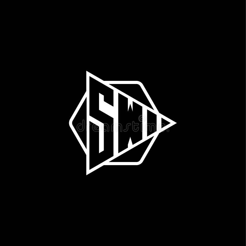 SW Logo Monogram Triangle Play Button Stock Vector - Illustration of ... SW Logo Monogram Triangle Play Button Stock Vector - Illustration of ...