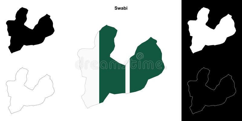 Swabi Outline Map Stock Illustrations – 2 Swabi Outline Map Stock ...