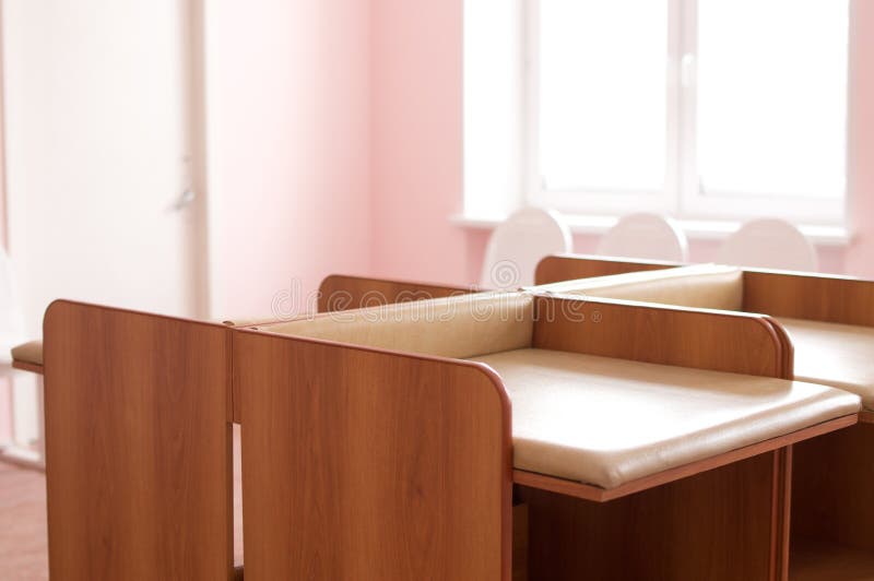 Swaddling Table in Hospital Stock Image - Image of health, children ...