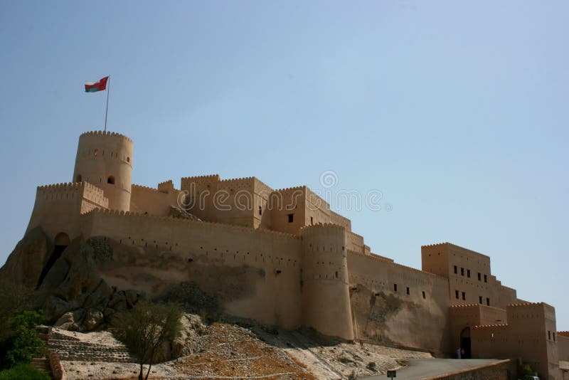 Sawadi Fort stock image. Image of defense, desert, kisra - 14764333