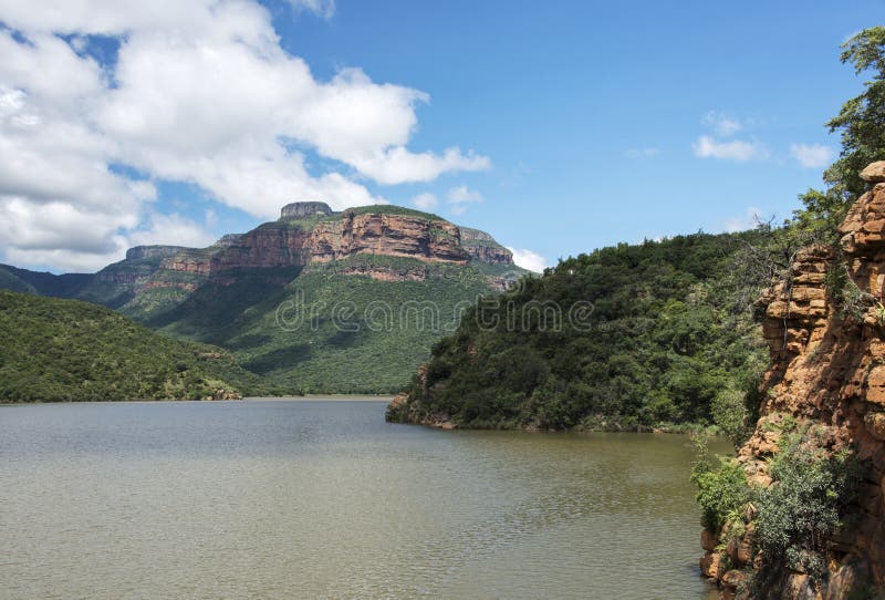 The Swadini Dam Near the Blyde River Stock Photo - Image of rondovels ...