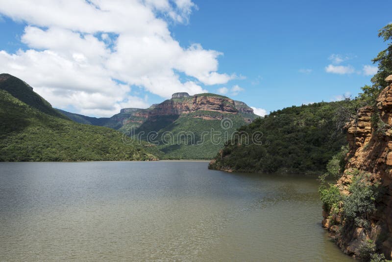 The Swadini Dam Near the Blyde River Stock Photo - Image of rocks ...