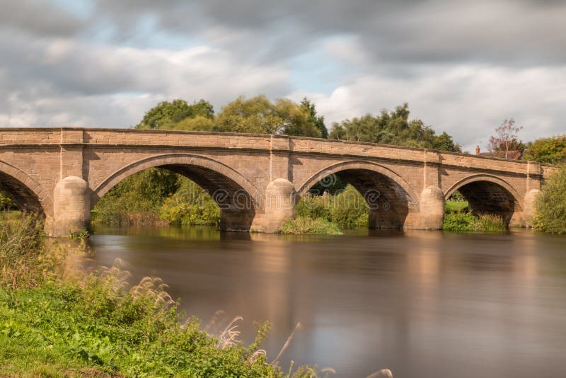 Stone Bridge Over the River Trent between Repton and Willington Stock ...