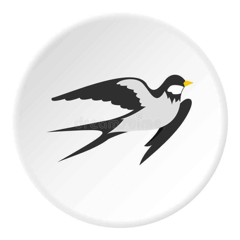 Swallow Icon in Trendy Design Style. Swallow Icon Isolated on White ...