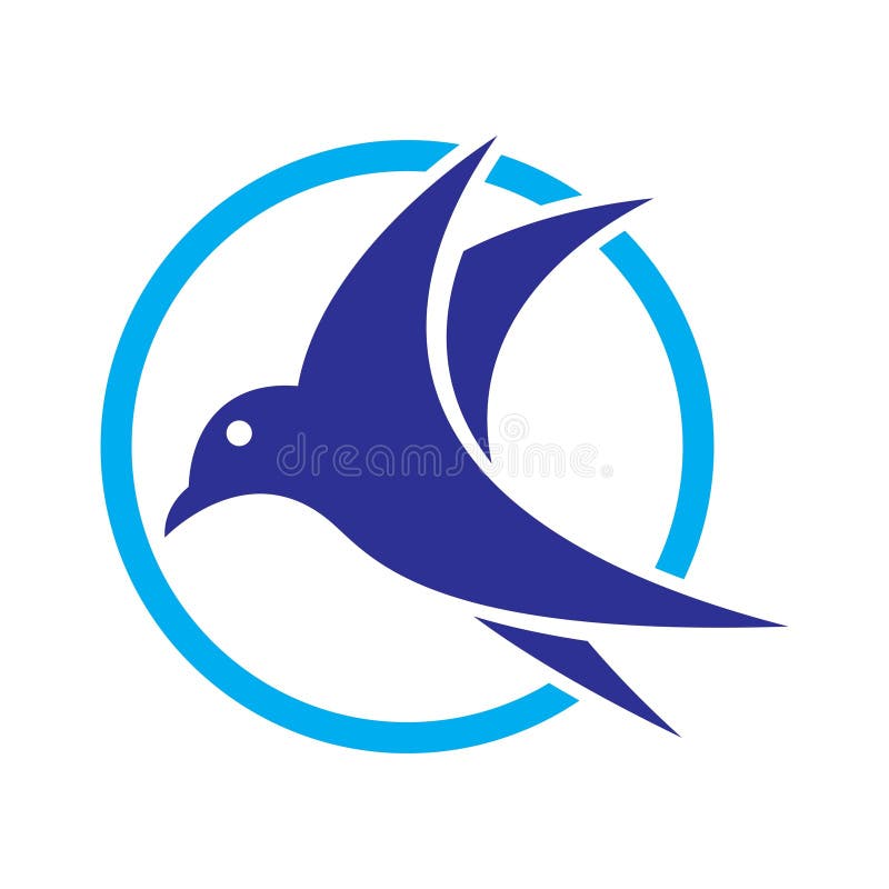 Swallow Logo Images Illustration Stock Vector - Illustration of vector ...