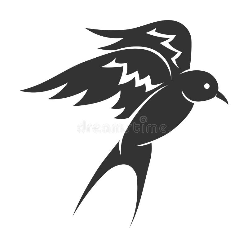 Swallow Logo Template Icon Illustration Brand Identity Stock Vector ...