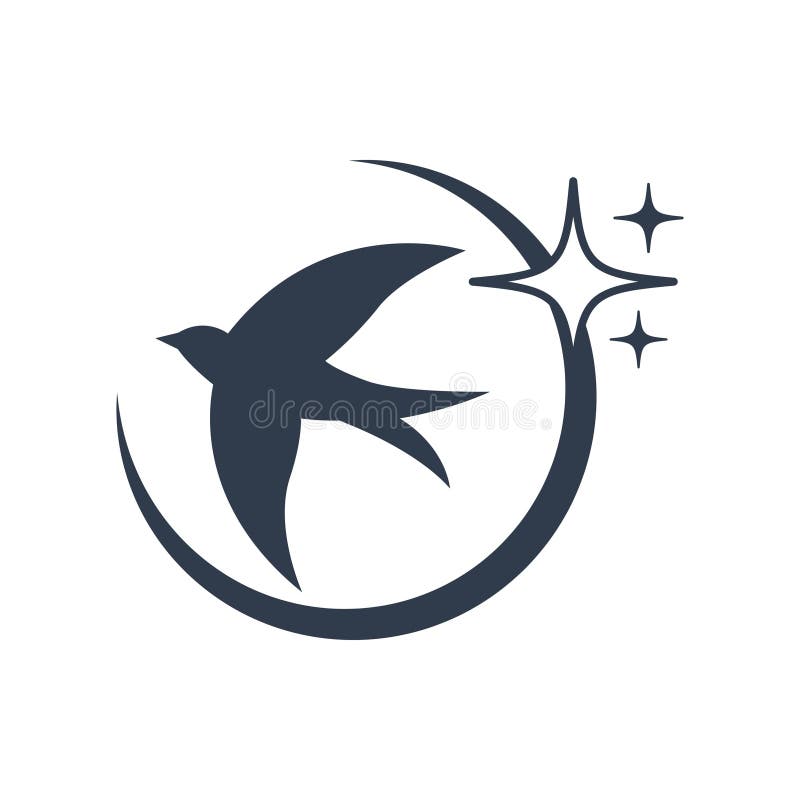 Swallowtail Bird Logo Icon Design Stock Illustration - Illustration of ...
