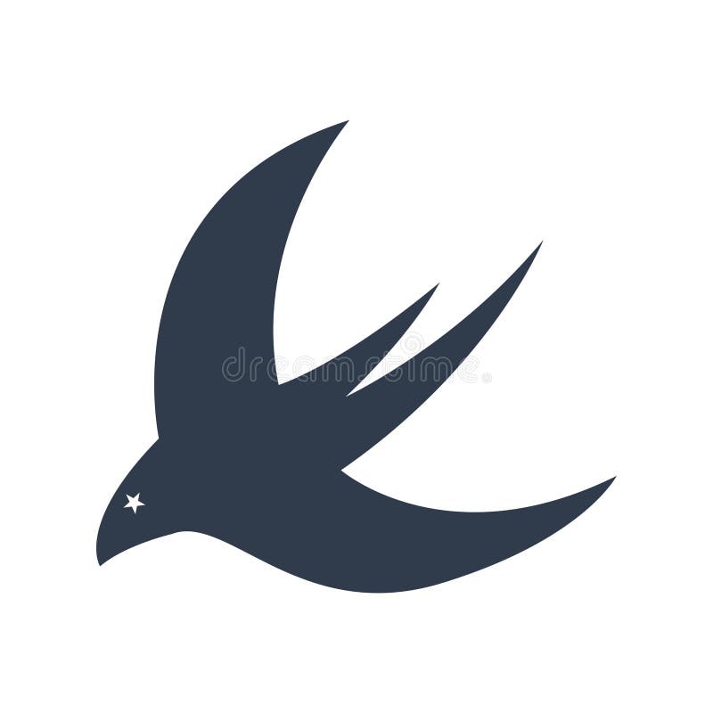 Swallowtail Bird Logo Icon Design Stock Vector - Illustration of ...