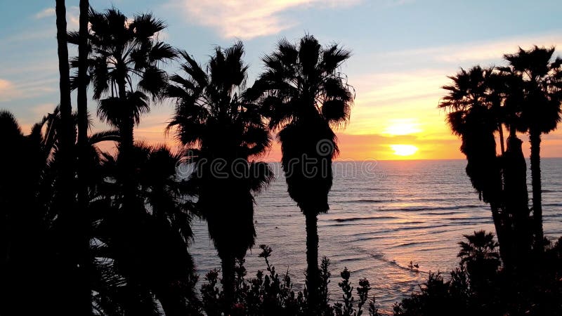 Sunset Encinitas California Stock Image - Image of dusk, encinitas ...