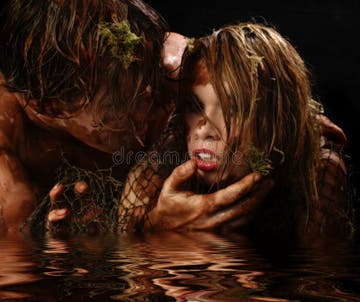 Swamp Creatures stock photo. Image of couple, play, pretty - 1678510