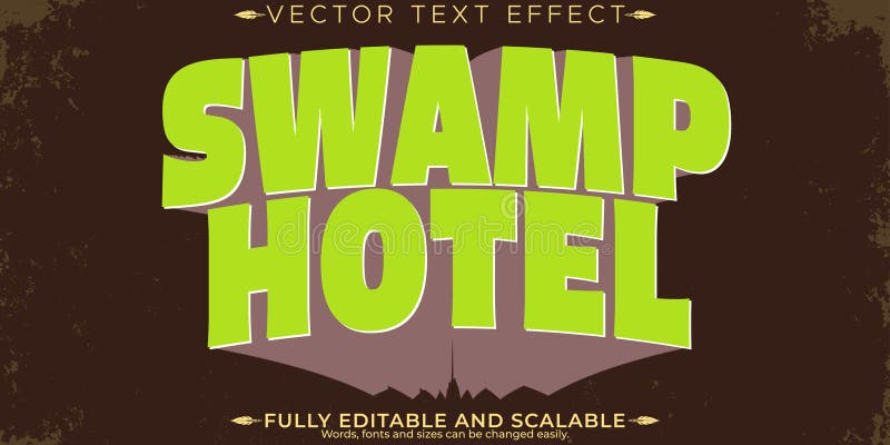 Swamp Editable Text Effect, Editable Green and Nature Text Style Stock Vector - Illustration of ...