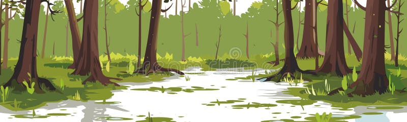 Swamp Isolated Vector Style Stock Vector - Illustration of spring ...