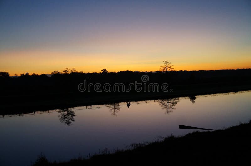 Swamp Sunrise in Florida stock image. Image of ecology - 165241195
