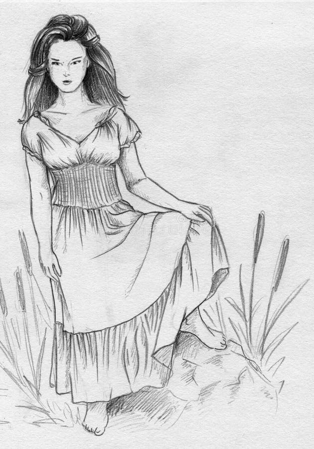 Swamp witch stock illustration. Illustration of young - 16188478