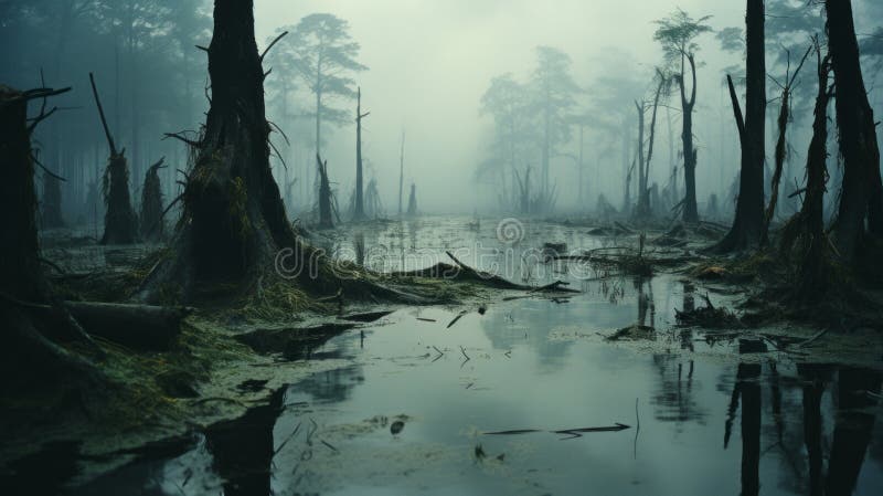 Mystical Swamp Landscape: a Southern Gothic-inspired Photo of Thailand ...