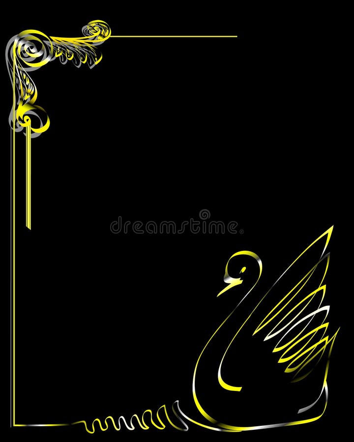 Swan 2 stock vector. Illustration of background, curves - 5275184