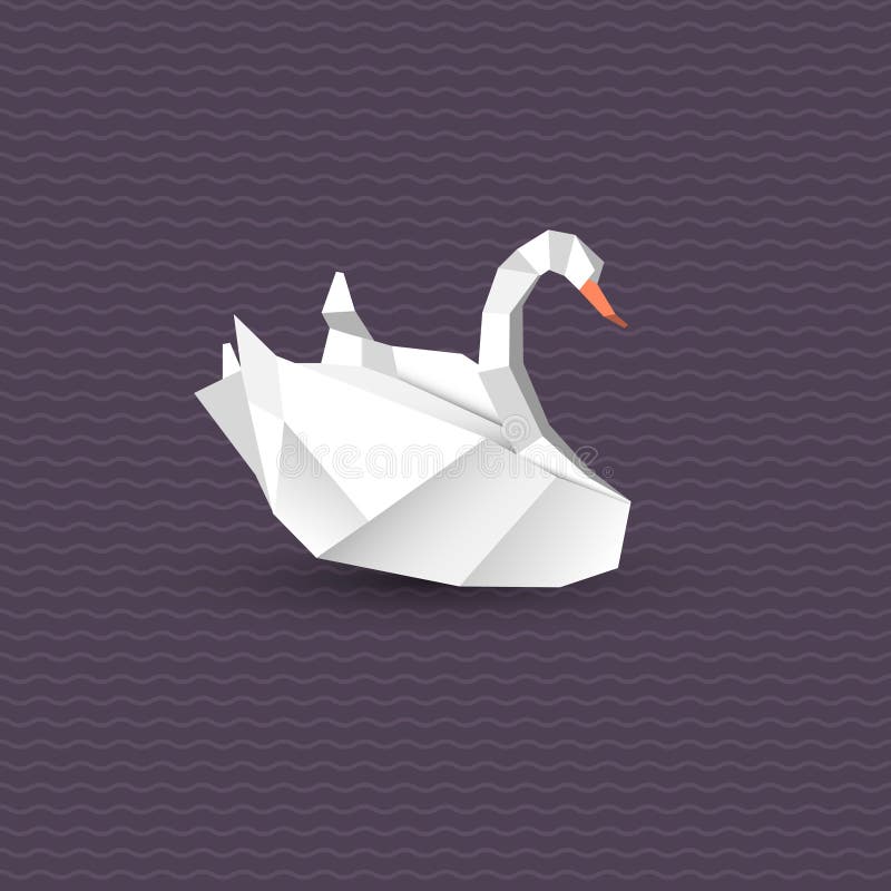 Swan Origami Stock Illustrations – 1,628 Swan Origami Stock ...