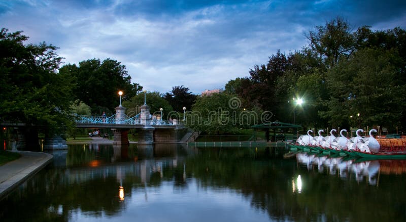 Swan Boats in Boston Common Editorial Stock Photo - Image of scenic ...