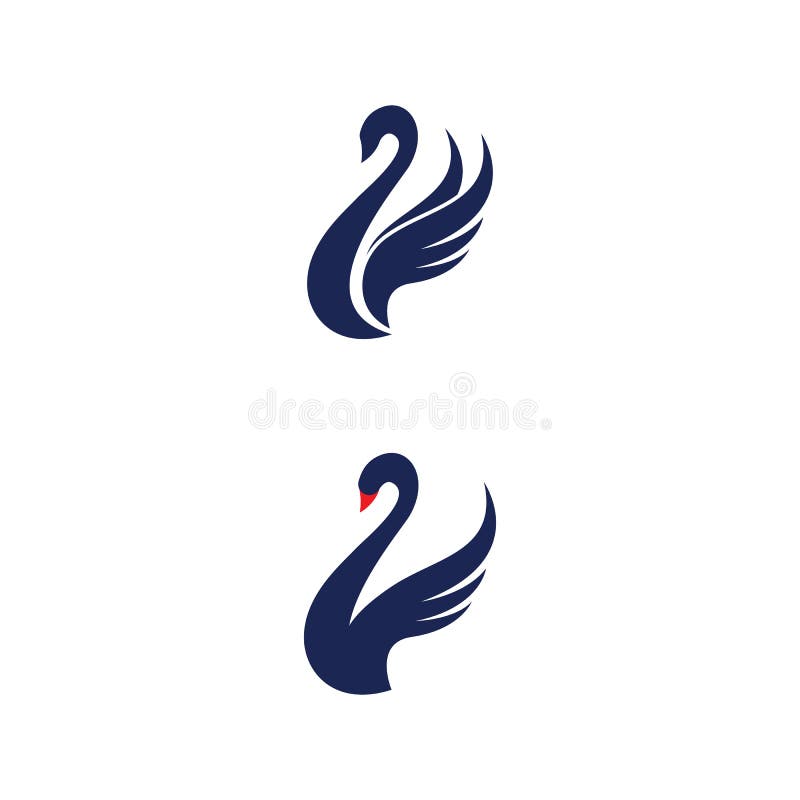 Swan Icon Template Vector Illustration Stock Vector - Illustration of ...