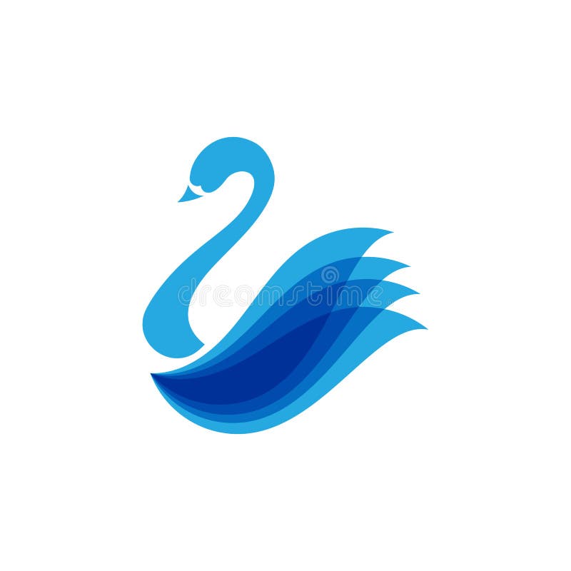 Swan Icon Template Vector Illustration Stock Vector - Illustration of ...