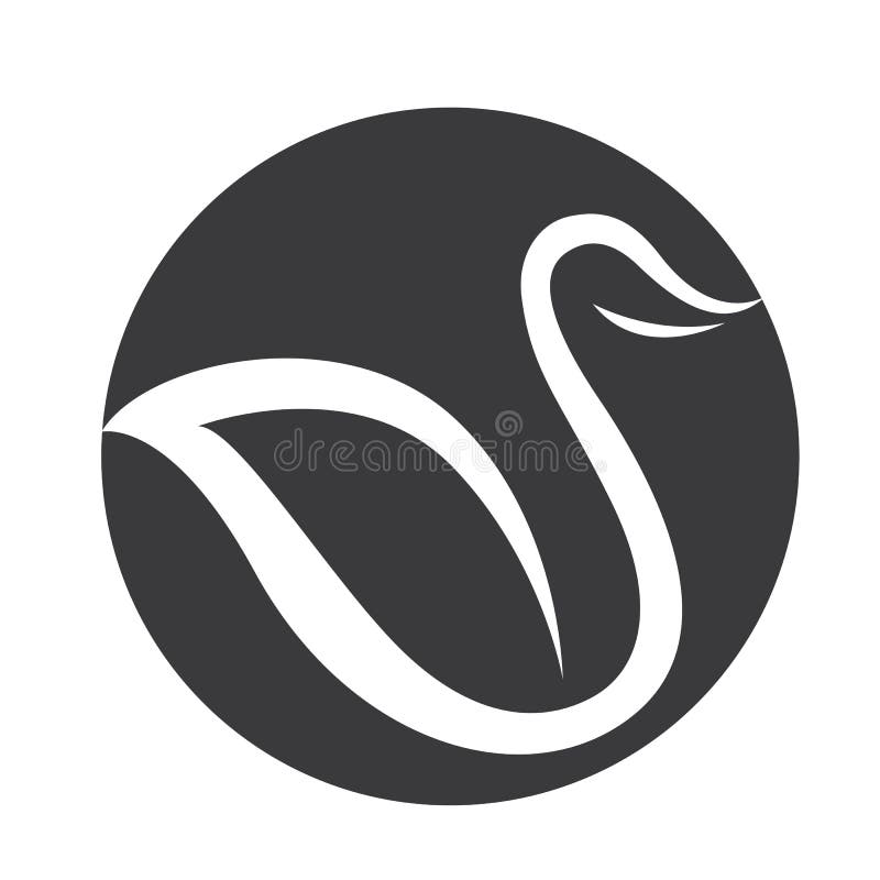 Swan Icon Template Vector Illustration Stock Vector - Illustration of ...