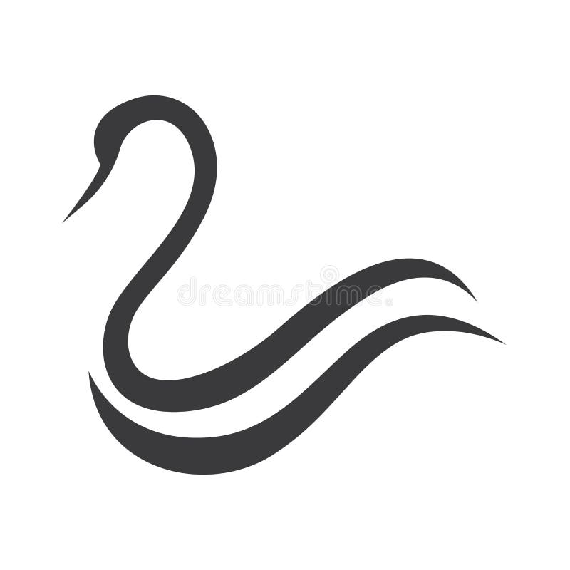 Swan Icon Template Vector Illustration Stock Illustration ...