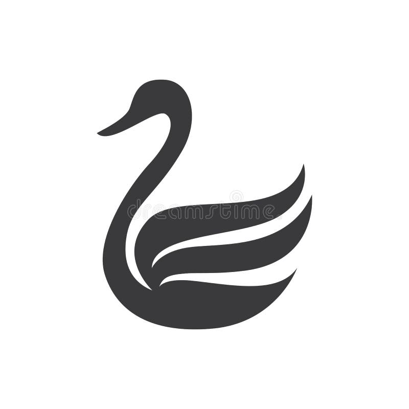 Swan Icon Template Vector Illustration Stock Vector - Illustration of ...