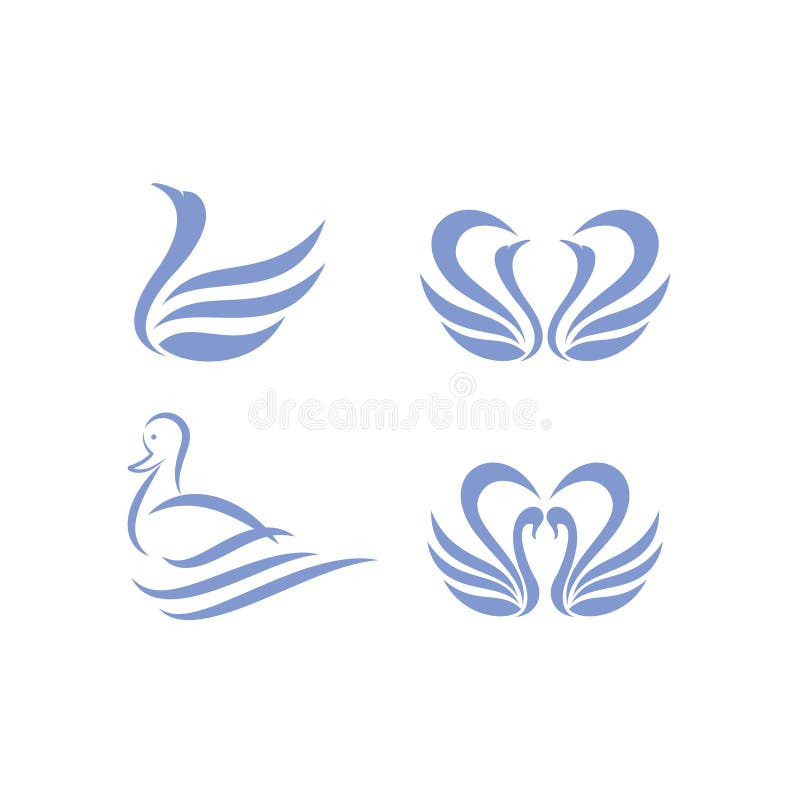 Swan illustration logo stock vector. Illustration of bird - 392838091