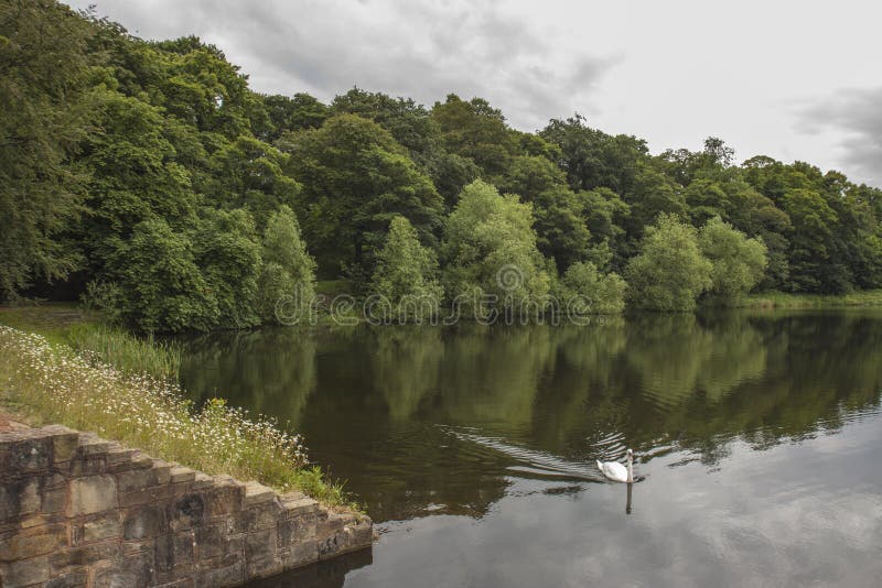 Lakeside at Nostell Priory stock image. Image of yorkshire - 43693419