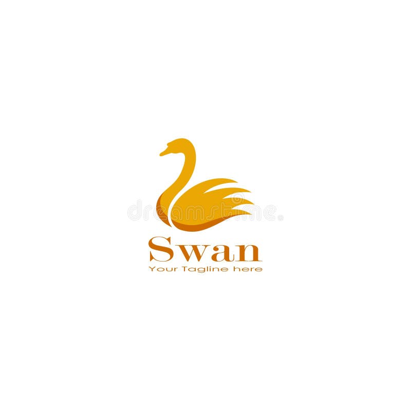 Swan Logo Design Vector Graphics Stock Vector - Illustration of duck ...