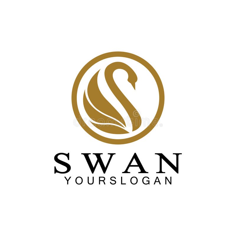 Swan Logo Icon Design Template- Vector Illustration Stock Vector ...