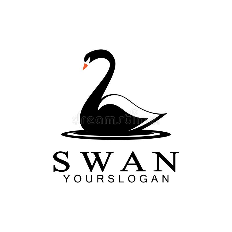 Swan Logo Icon Design Template- Vector Illustration Stock Vector ...