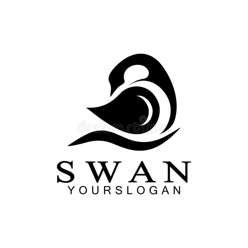 Swan Logo Icon Design Template- Vector Illustration Stock Vector ...