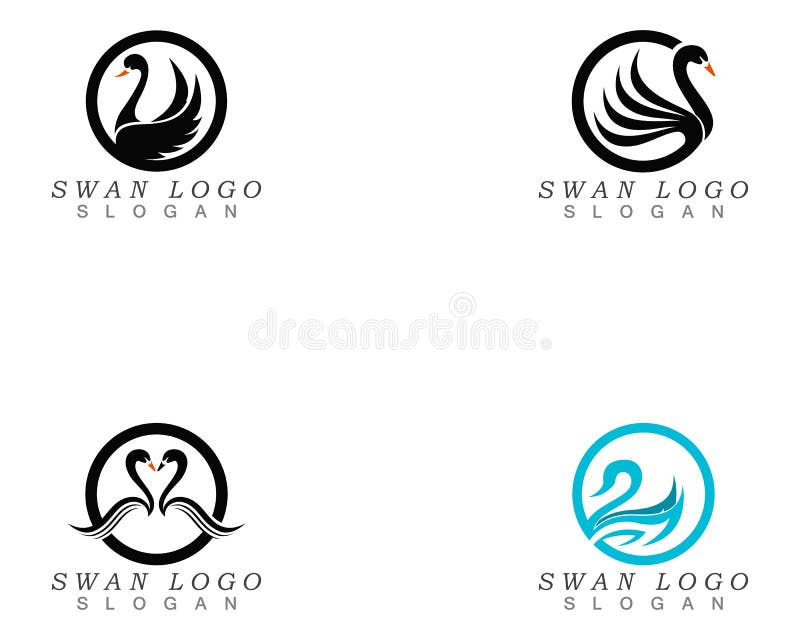 Calligraphy, swan stock vector. Illustration of drawing - 33576020