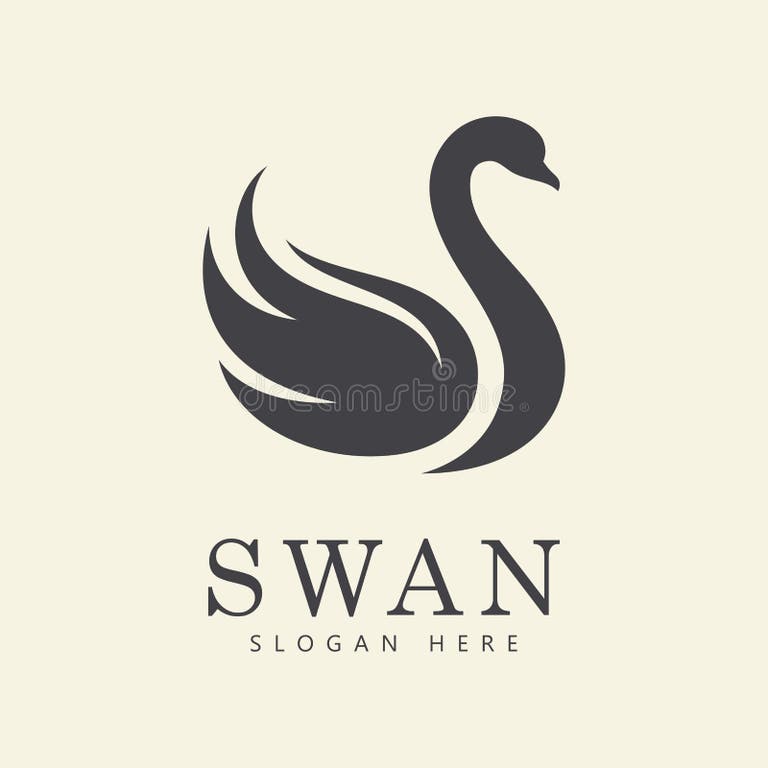 Swan Logo Vector. Abstract Minimalist Logo Icon Swan Stock Vector ...