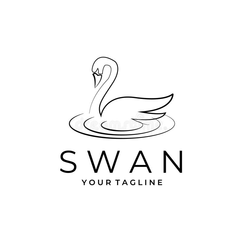 Swan Logo Vector Icon Symbol Graphic Design Illustration Stock Vector ...