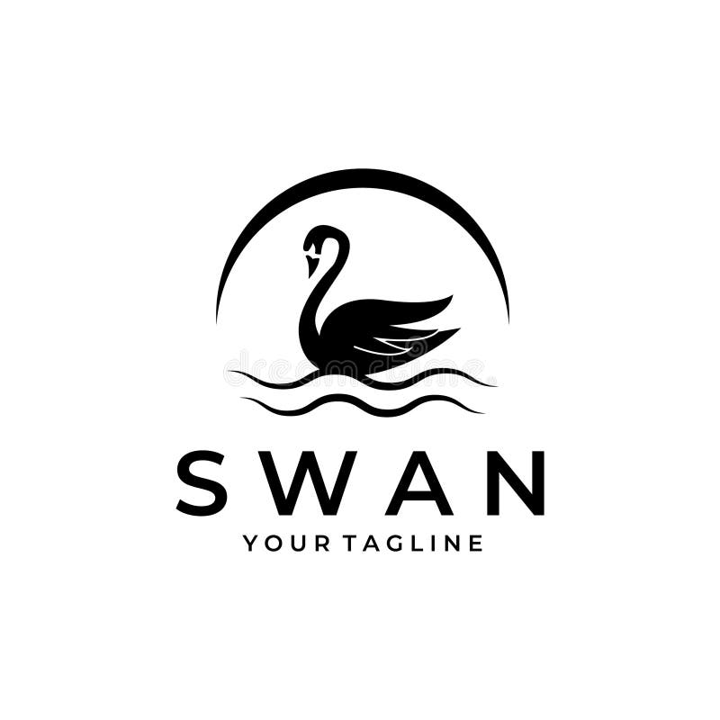 Swan Logo Vector Icon Symbol Graphic Design Illustration Stock Vector ...