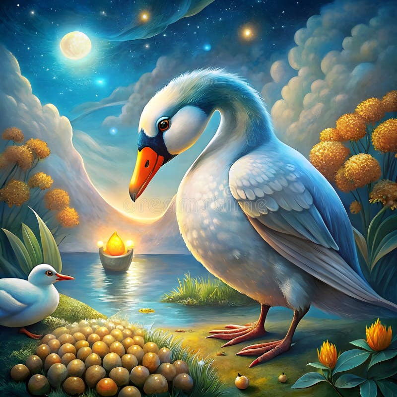 Swan pick stock illustration. Illustration of choosing - 345624712