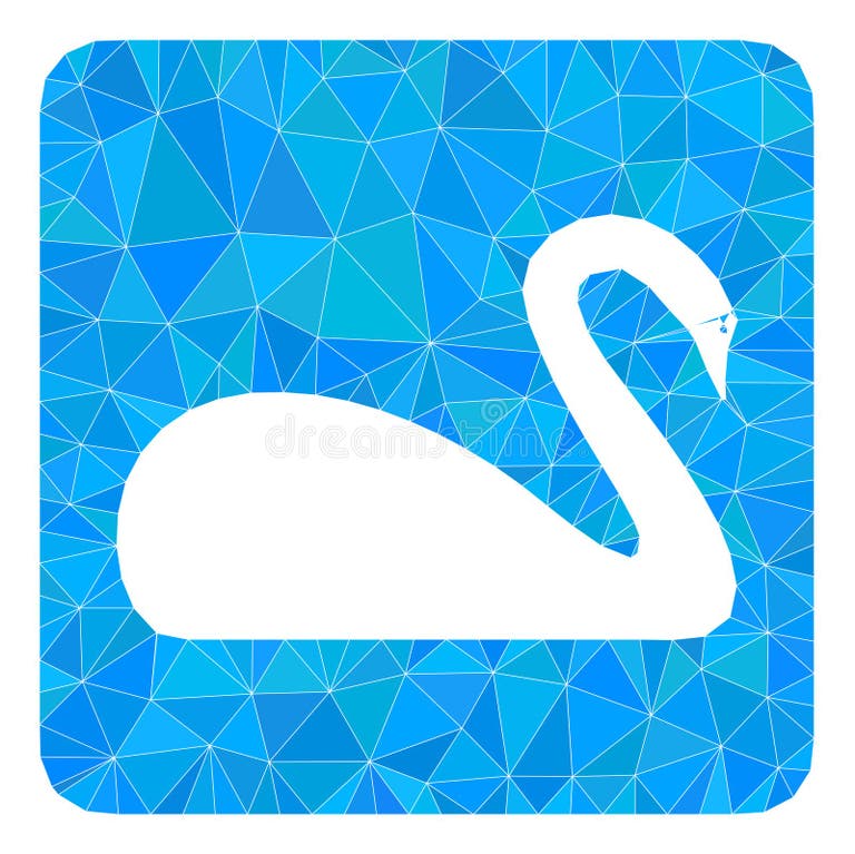 Swan Polygonal Mocaic Icon stock vector. Illustration of combined ...