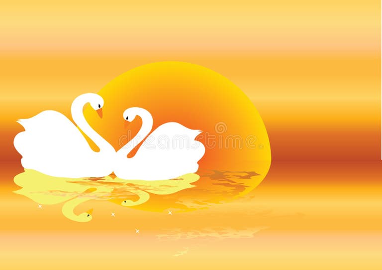 Kiss Two Swans Stock Illustrations – 68 Kiss Two Swans Stock ...